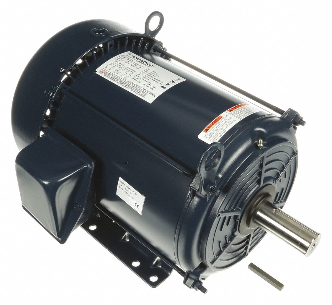 MARATHON MOTORS, Totally Enclosed Fan Cooled, Rigid Base Mount, General ...