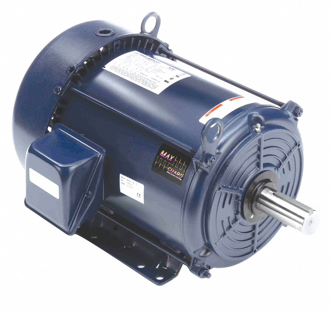 MARATHON MOTORS, Totally Enclosed Fan Cooled, Rigid Base Mount, General ...