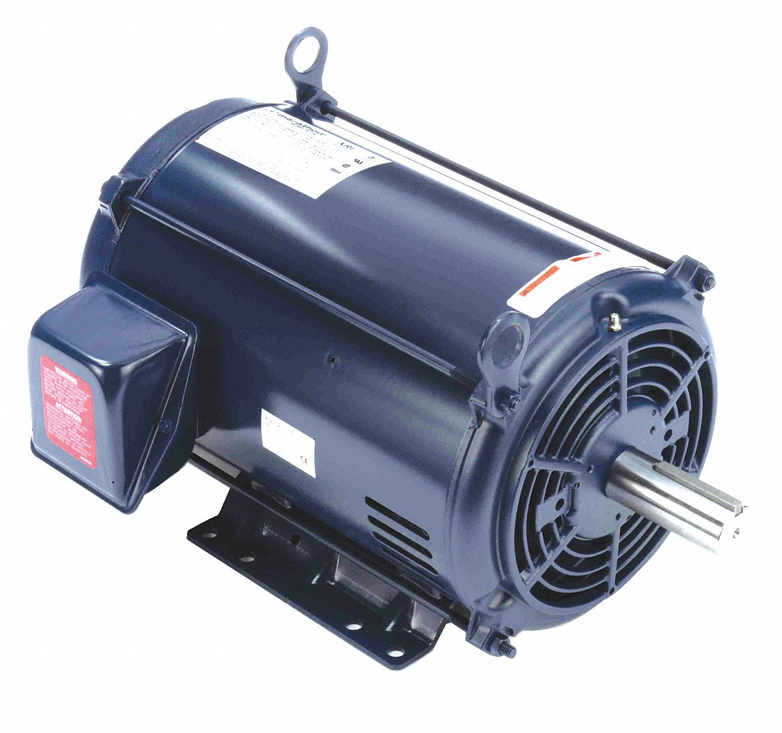 General Purpose Motor, 15 HP, 3-Phase, Nameplate RPM 3525, Voltage 200 ...