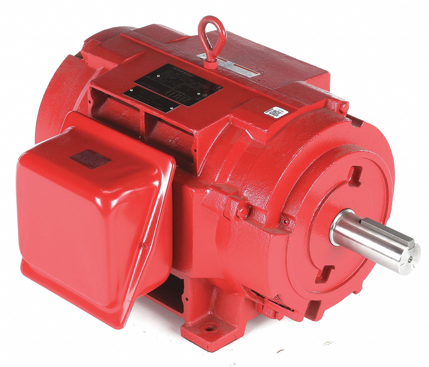 MARATHON MOTORS 25 HP Fire Pump Motor, 3-Phase, 3545 Nameplate RPM, 230 ...