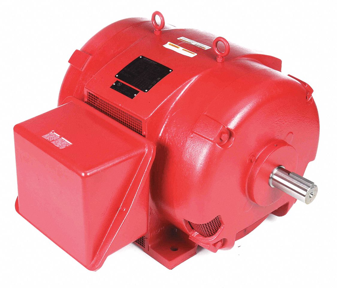 MARATHON MOTORS 100 HP Fire Pump Motor, 3-Phase, 1785 Nameplate RPM ...