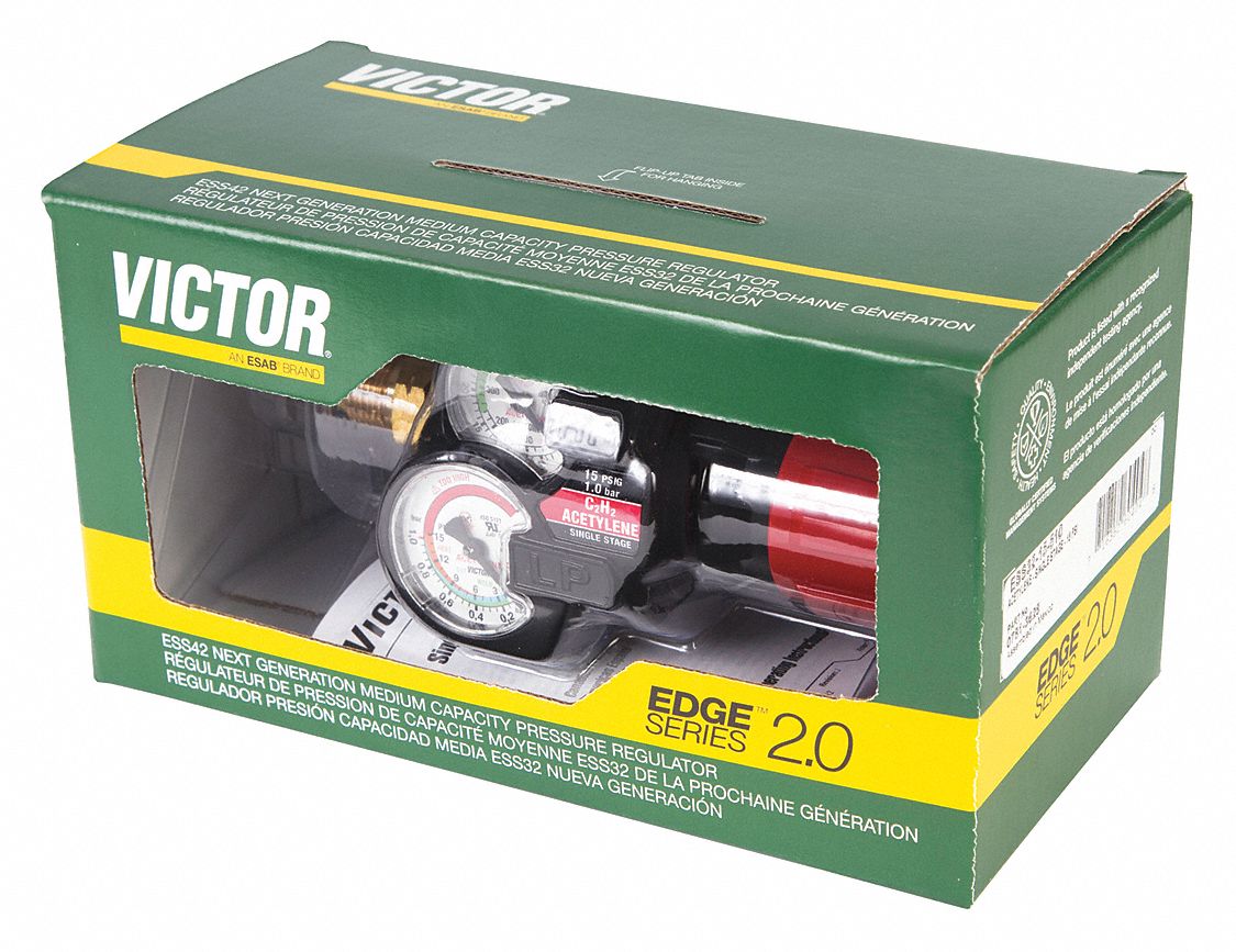 VICTOR, Single Stage, CGA 300 Inlet, Gas Regulator - 482W17|0781-3629 ...