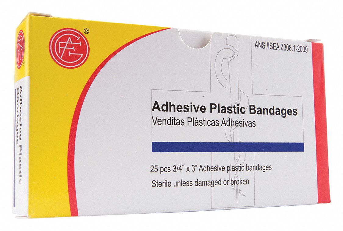 Plastic, Strip Bandages - 482W46|9999-0105 - Grainger