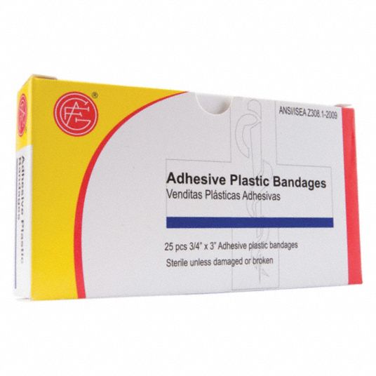 Plastic, Strip Bandages - 482W46|9999-0105 - Grainger