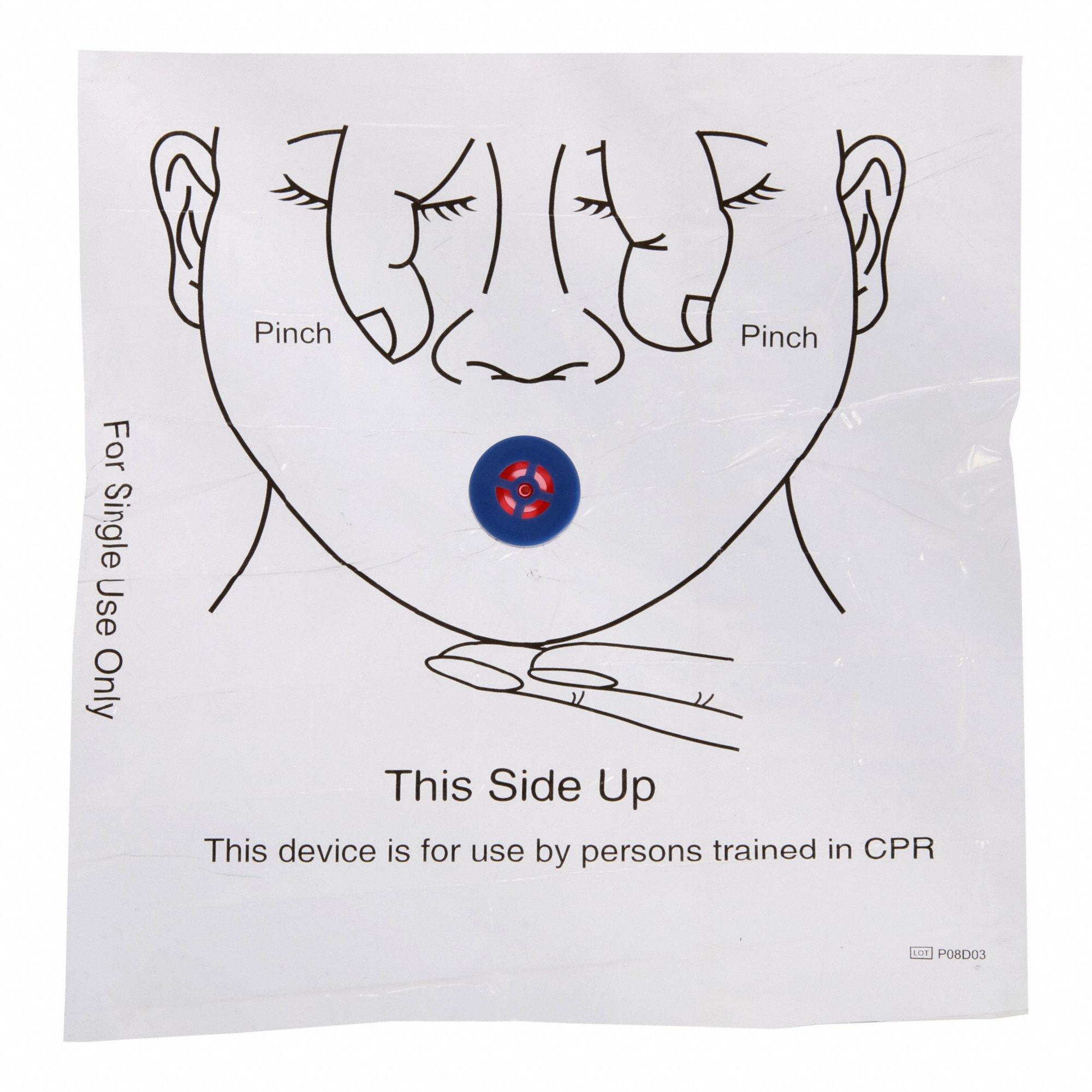 1 People Served, Adult, CPR Faceshield - 482X10|9999-1601 - Grainger