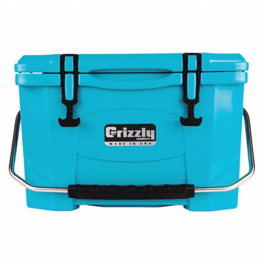 GRIZZLY COOLERS, Teal, 24 Cans, Marine Chest Cooler - 482X62|4400624 ...