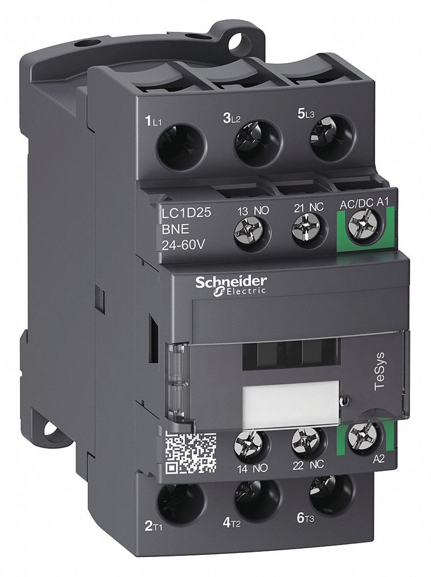 SCHNEIDER ELECTRIC, 25 A Full Load Amps-Inductive, 1NO/1NC, IEC ...