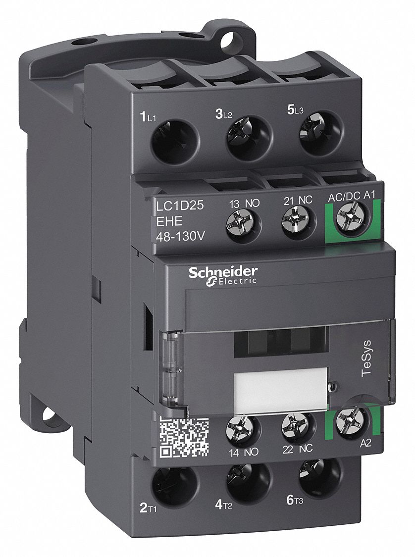 SCHNEIDER, Non-Reversing, 3 Poles, IEC Magnetic Contactor - 482Z30 ...