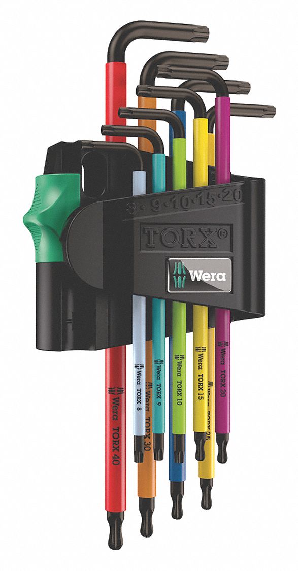 WERA L Torx Key Set 483F63 05024335001 Grainger