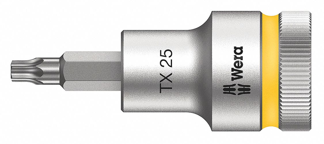 WERA, Fixed Insert, Socket Bit - 483G26|05003831001 - Grainger