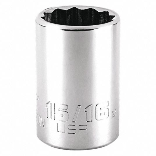 PROTO Socket, Socket Size 30 mm, 12-Point, Alloy Steel, Chrome ...