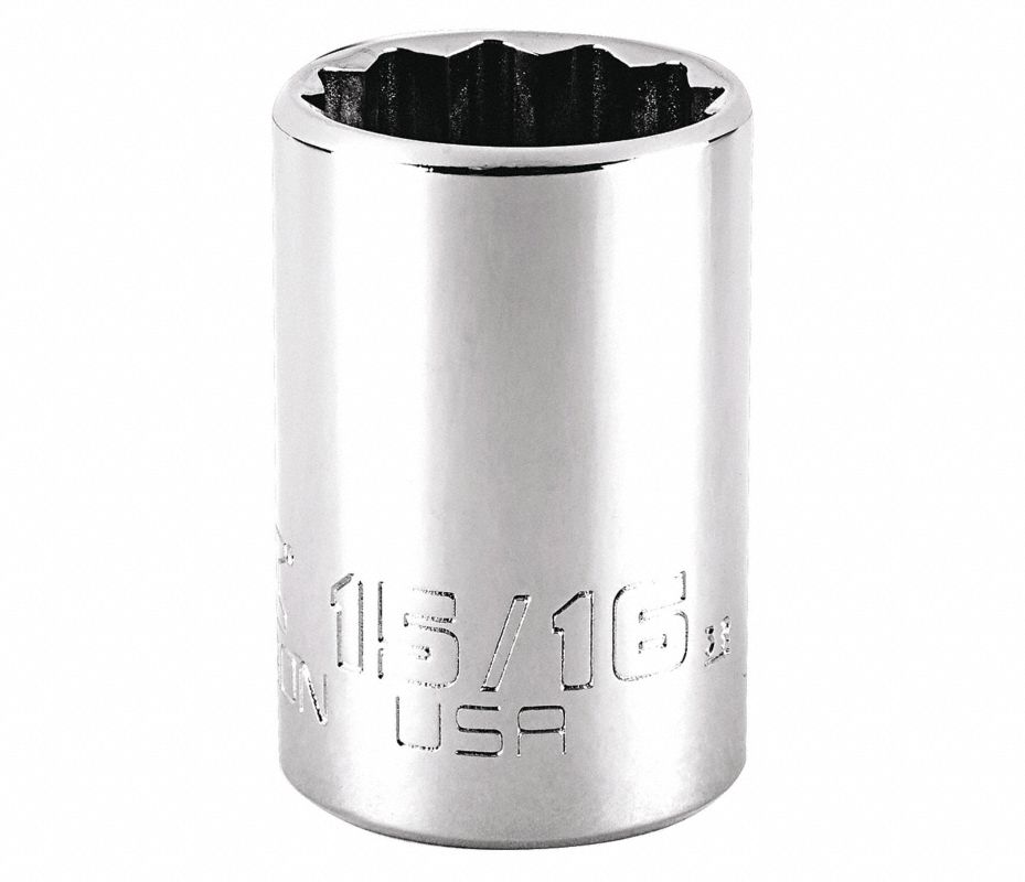 PROTO Dado marca PROTO, Tam Impulsor 1/2", Manual, Tam. Dado 15/16", 12 ...