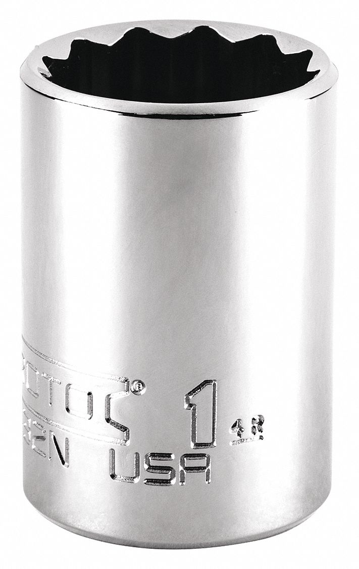 PROTO, 1/2 in Drive Size, 1 in Socket Size, Socket - 483H12|J5432N ...