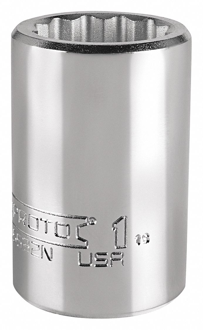 PROTO, 3/4 in Drive Size, 1 in Socket Size, Socket - 483H67|J5532N ...