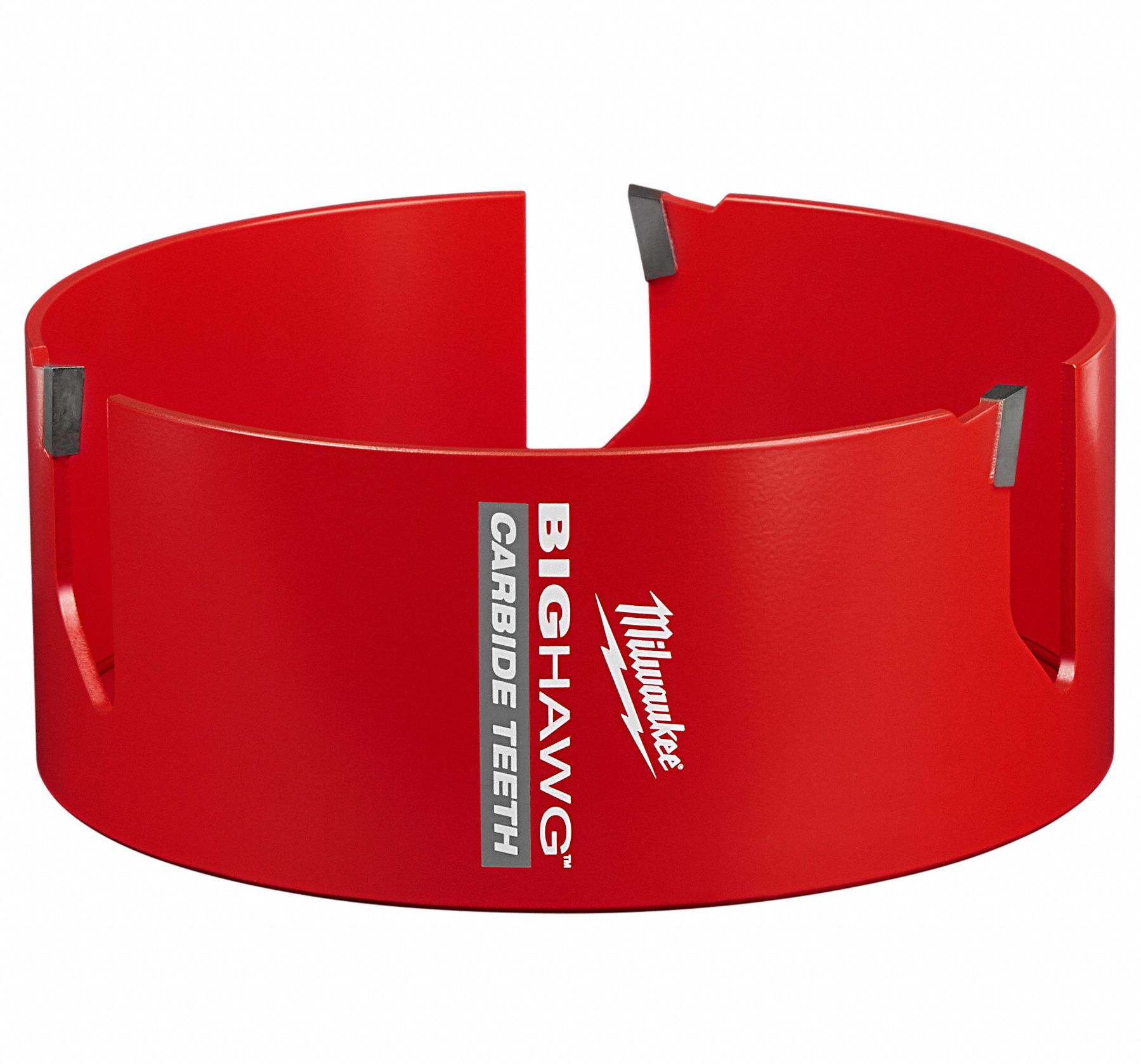 MILWAUKEE Hole Cutter: 6 1/4 in Saw Dia., 3 Teeth, 2 1/8 in Max. Cutting Dp, 5/8"-18 Thread Size ...