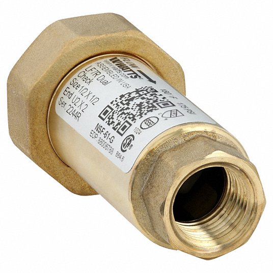 WATTS, LF7, 1/2 in Size, Dual Check Valve - 483M66|LF7RU2-2 - Grainger WATTS, LF7, 1/2 in Size, Dual Check Valve - 483M66|LF7RU2-2 - Grainger