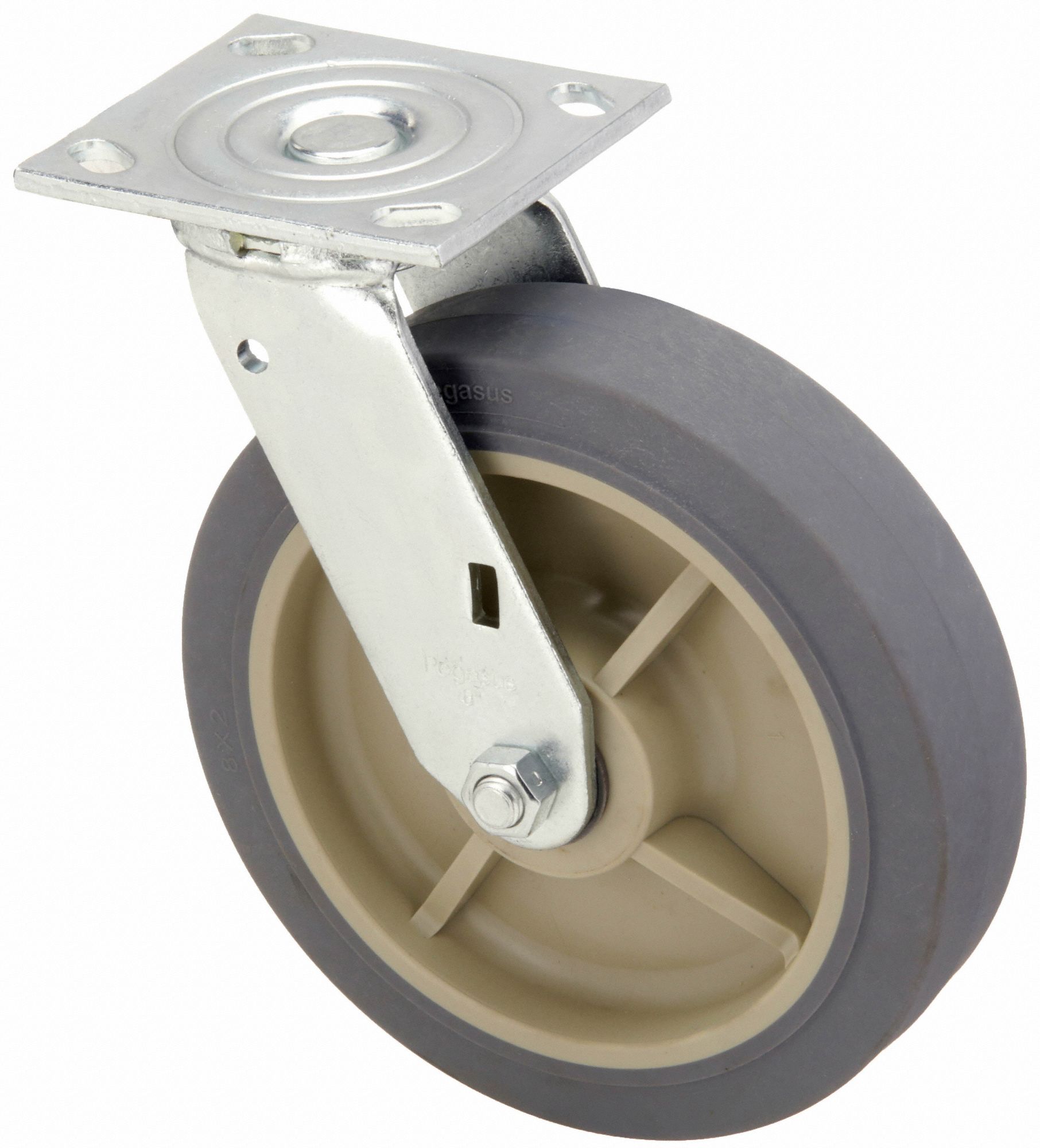 Swivel, Directional Lock, Plate Caster - 483N54|P21S-PRP080R-14-DL ...