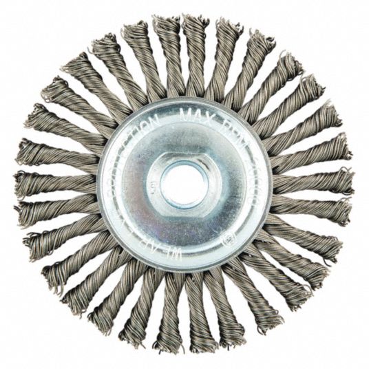Steel Stringer Bead, 4 1/2 in Dia x 3/16 in Wd, Wire Wheel Brush ...