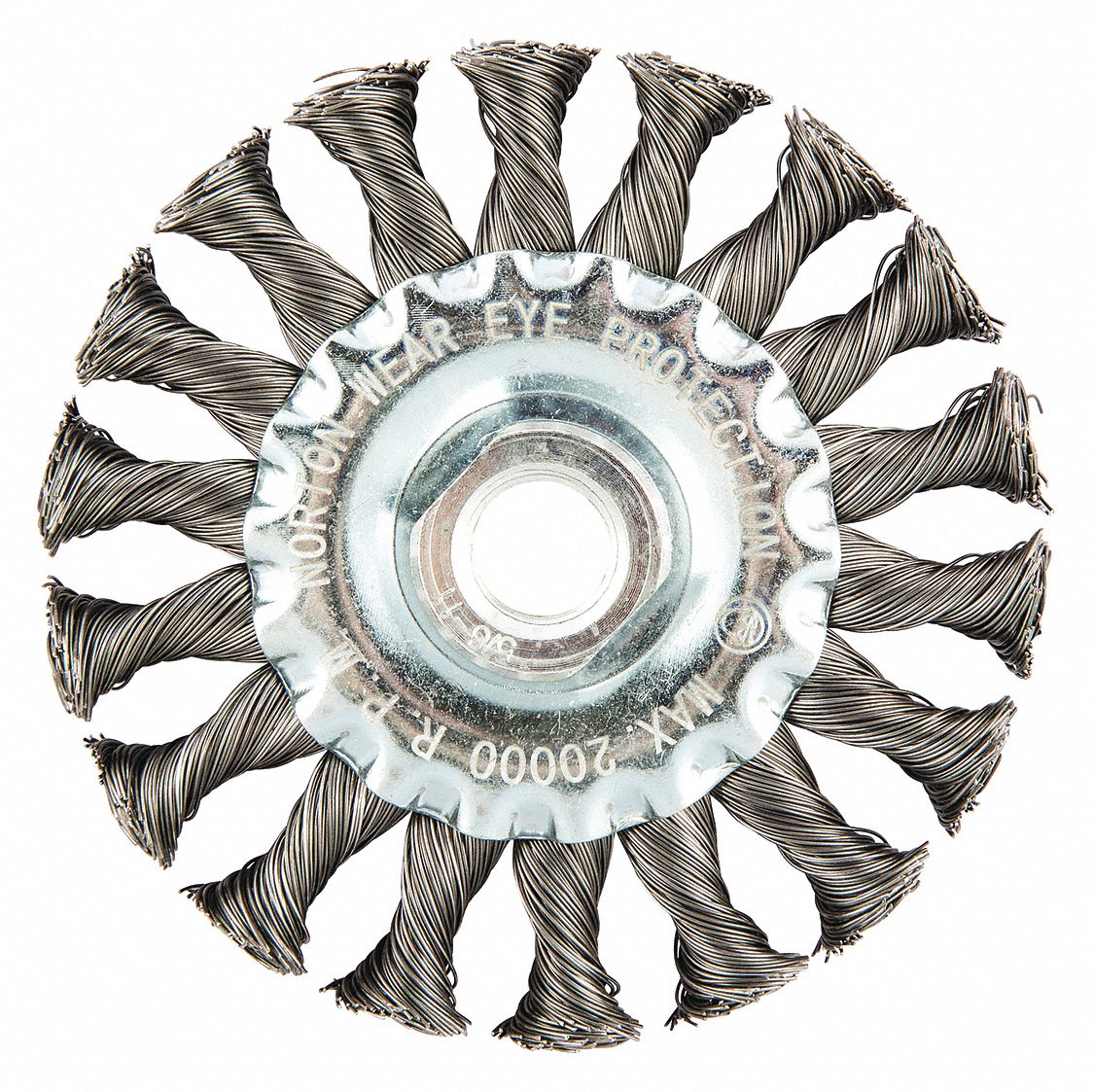 Twisted Steel, 4" Dia x 1/2" Wd, Wire Wheel Brush - 483P54|66252839052 ...