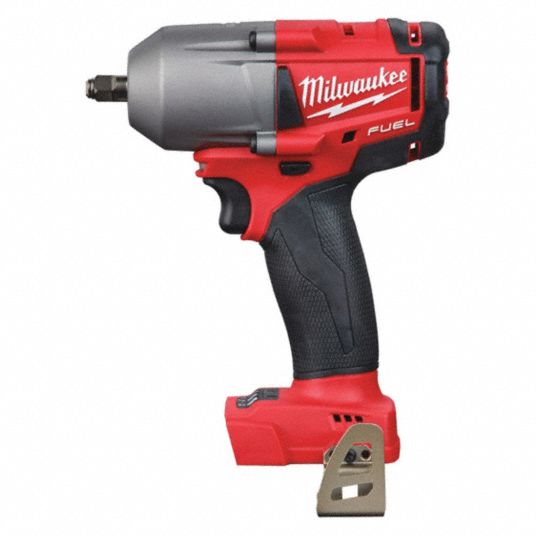 MILWAUKEE, 3/8 in Drive Size, 450 ft-lb Fastening Torque, Impact Wrench ...