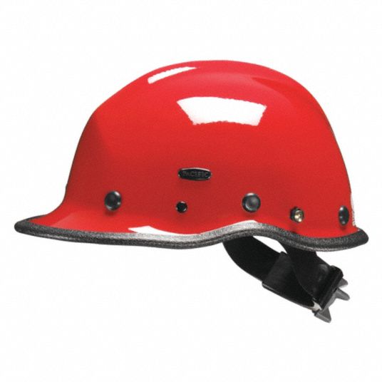 PACIFIC HELMETS, One Size Fits Most Fits Hat Size, Red, Rescue Helmet ...
