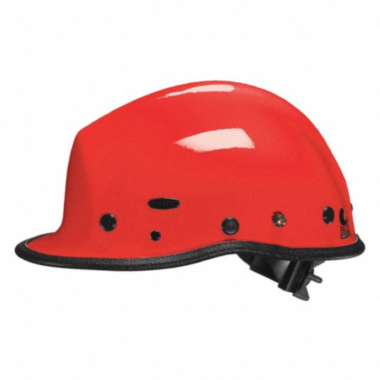 PACIFIC HELMETS, One Size Fits Most Fits Hat Size, Red, Rescue Helmet ...