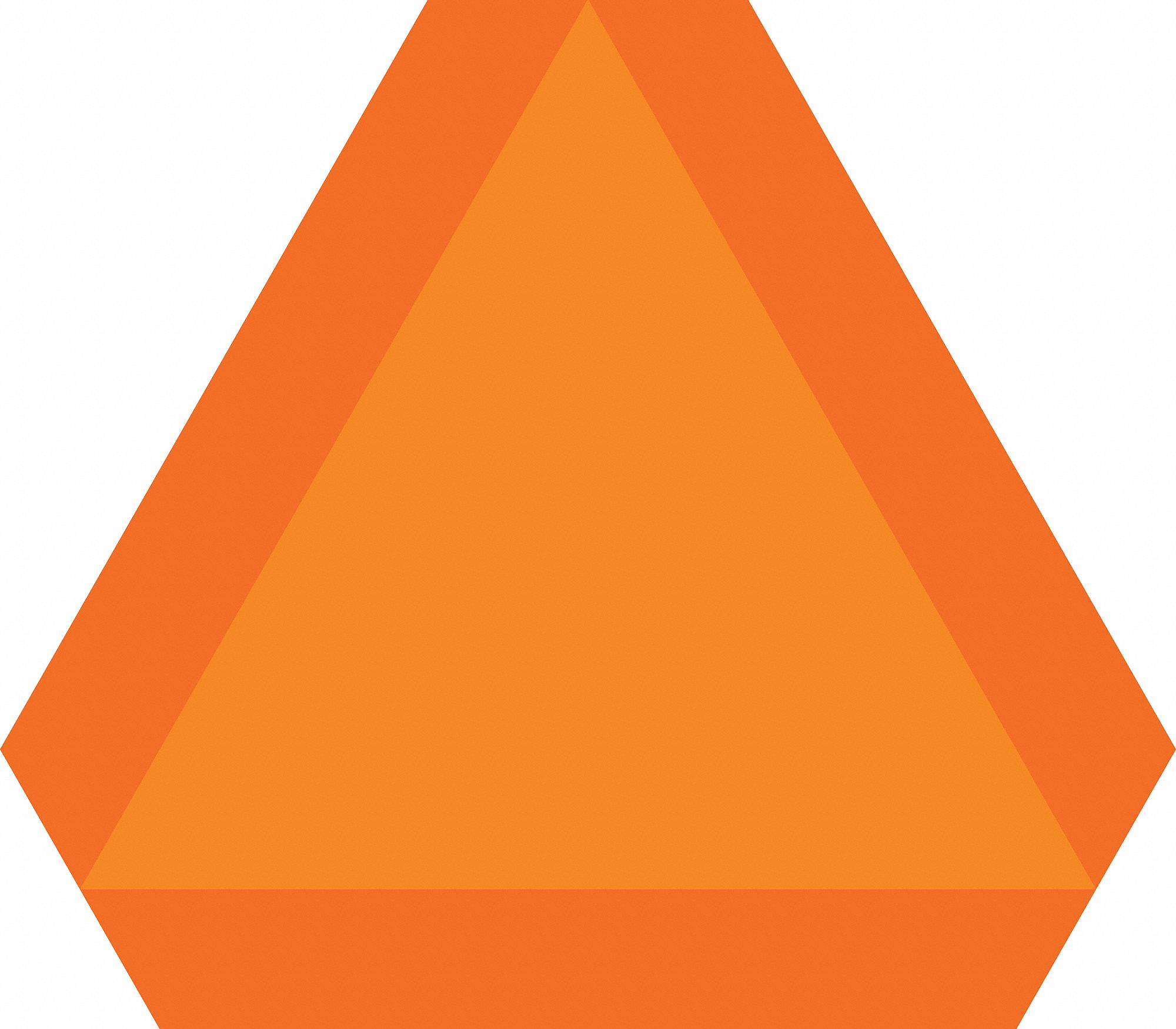 Triangle, Orange, Reflector - 483U17|483U17 - Grainger