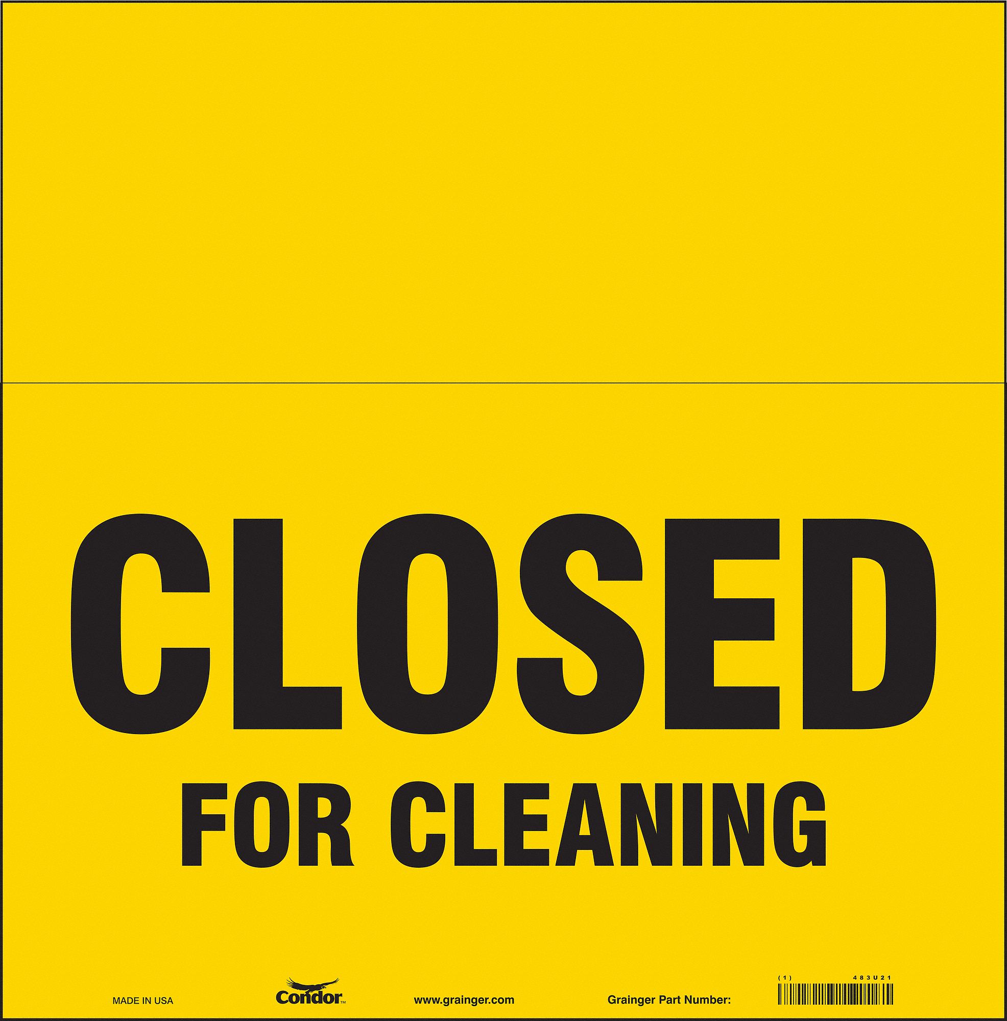 Vinyl, 11 1/4 in x 17 3/4 in Nominal Sign Size, Facility Sign - 483U21 ...