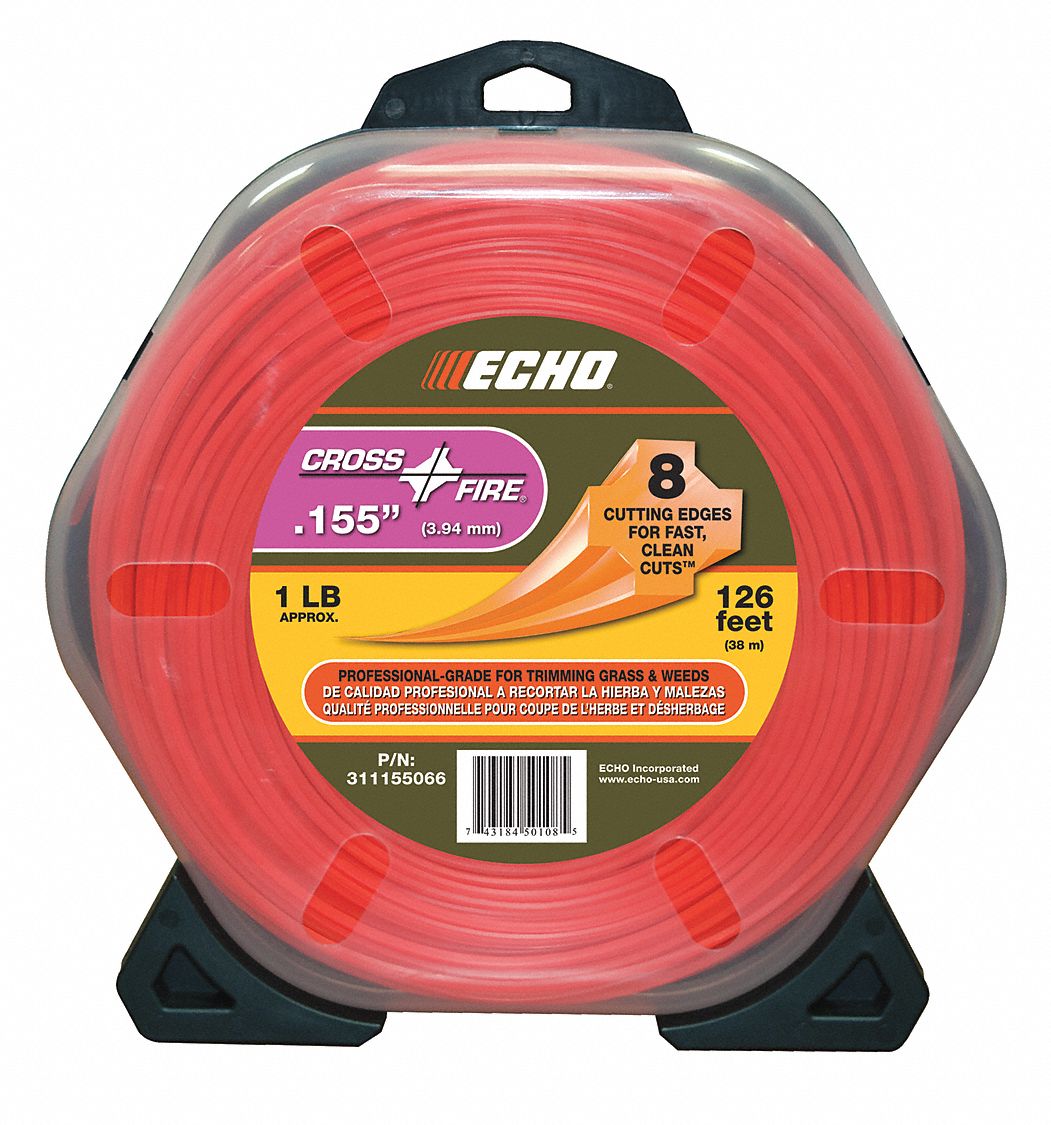CROSSFIRE, 0.155 in Dia, 126 ft Overall Lg, String Trimmer Line ...