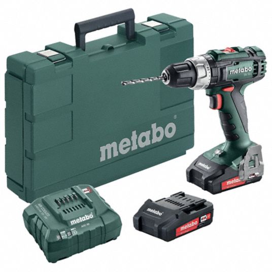 METABO, 1/2 in Chuck, 443 in-lb, Cordless Hammer Drill - 483U76|SB 18 L ...