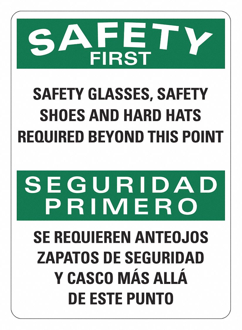 Plastic, Mounting Holes Sign Mounting, Safety Sign - 484K36|LCU1-0176 ...