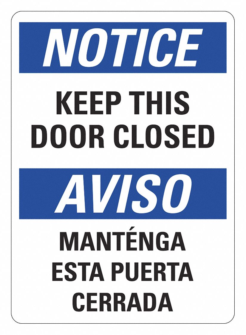 Plastic, Mounting Holes Sign Mounting, Office and Facility Sign ...