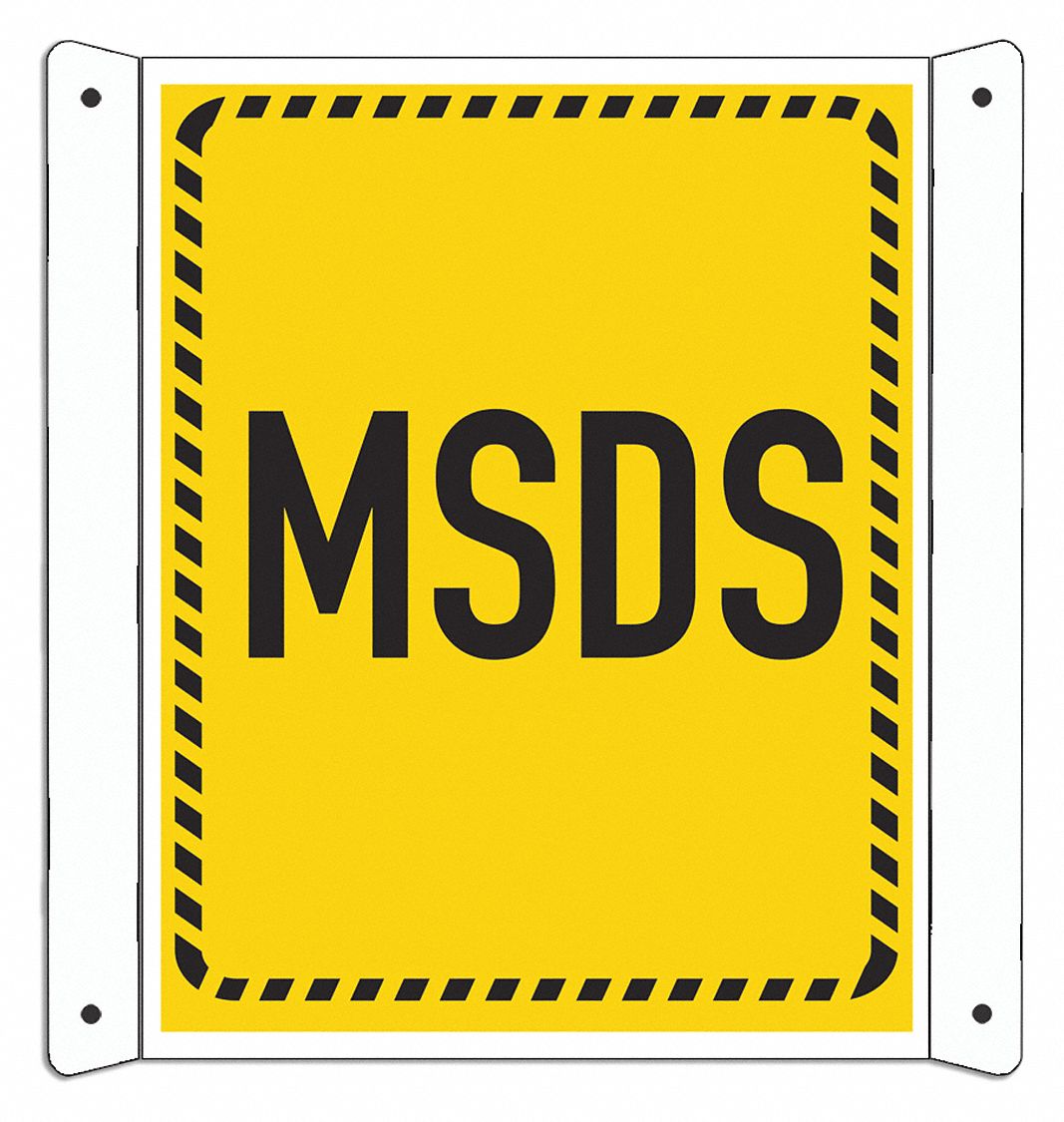 Aluminum, Mounting Holes Sign Mounting, Aluminum Msds Information Sign ...