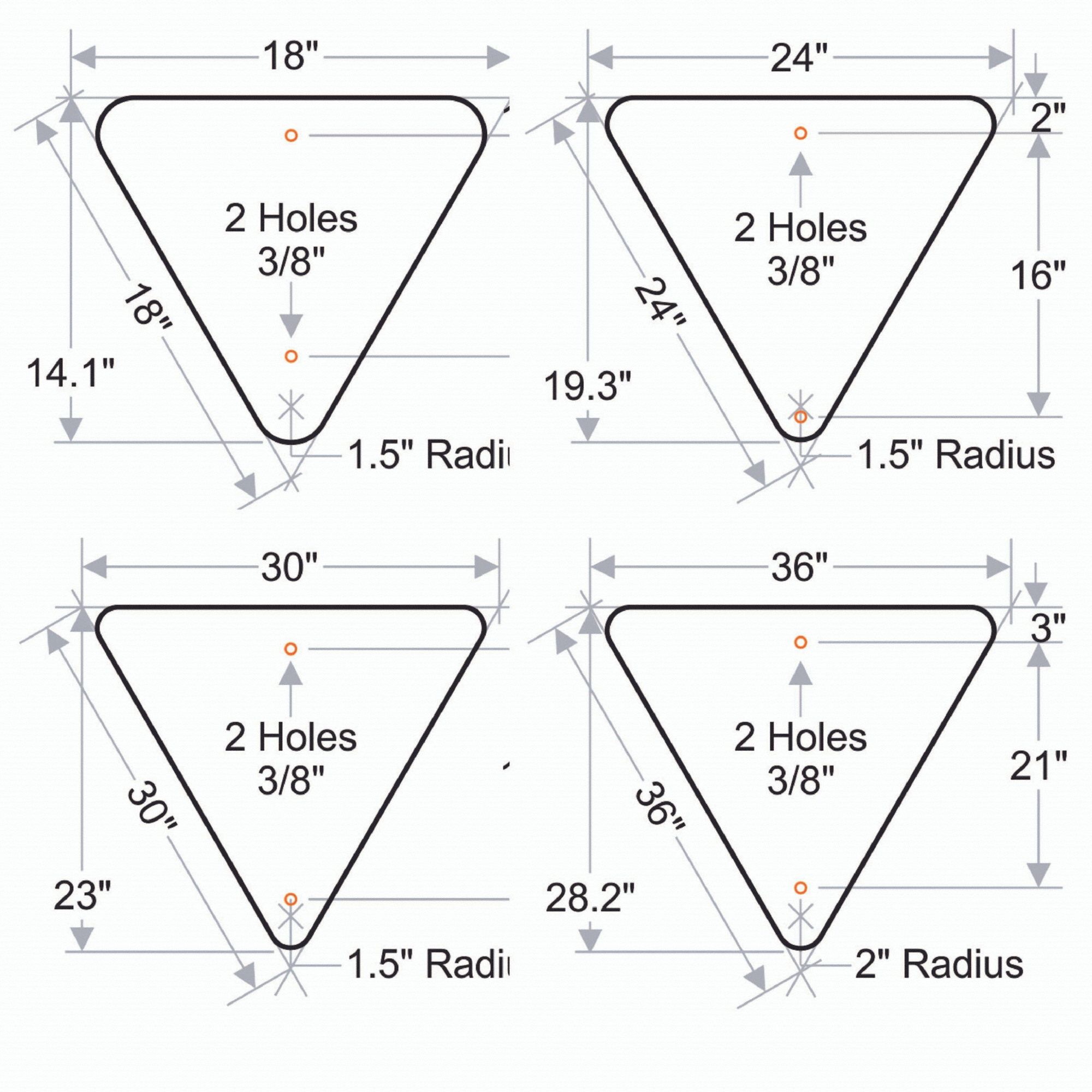 LYLE Traffic Sign: 18 in x 18 in Nominal Sign Size, Aluminum, 0.080 in ...