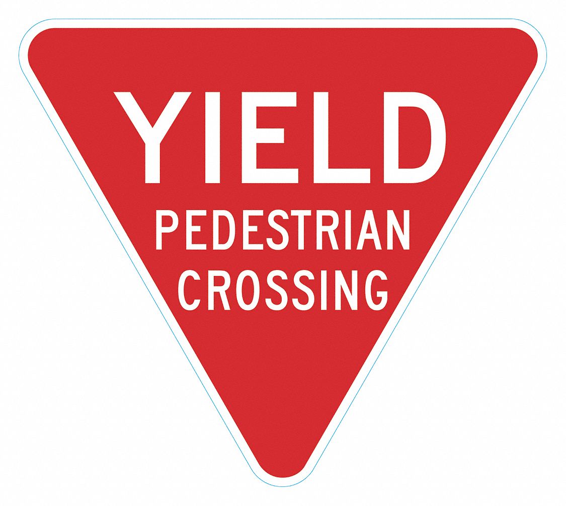 Aluminum, Mounting Holes Sign Mounting, Pedestrian and Bicycle Control ...