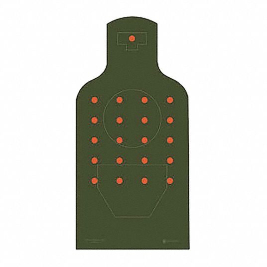 ACTION TARGET, Plastic, Silhouette Target, Targets - 484W89|E-TARGET-50 ...
