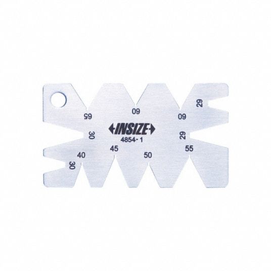 INSIZE, 29°to 60°, 1 Leaves, Angle Gage - 880A06|4854-1 - Grainger