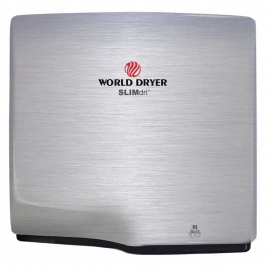 WORLD DRYER, SLIMdri, Auto, Hand Dryer - 485D17|L-973A - Grainger