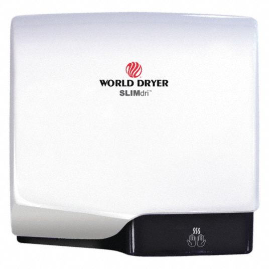 WORLD DRYER, SLIMdri, Auto, Hand Dryer - 485D18|L-974A - Grainger