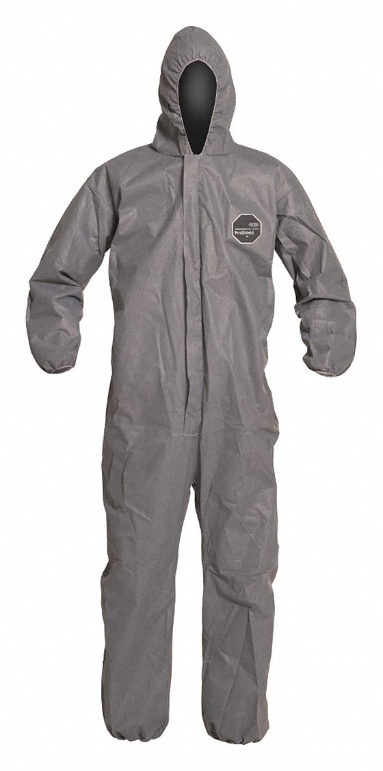 DUPONT, XL, SMS, Hooded Coverall - 485D44|PB127SGYXL002500 - Grainger