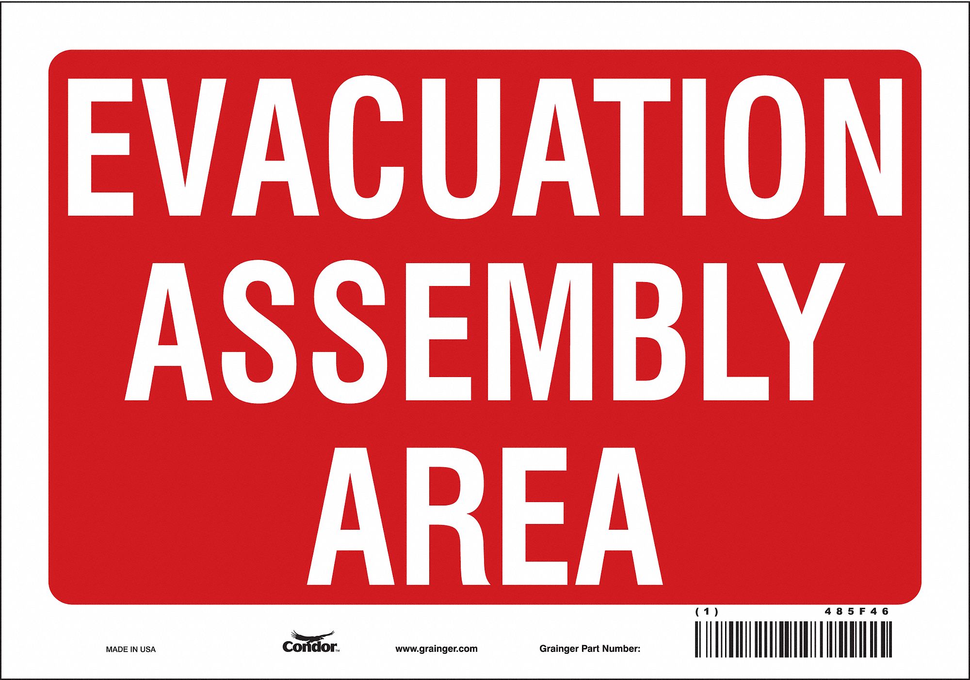 Vinyl, Adhesive Sign Mounting, Safety Sign - 485F46|485F46 - Grainger