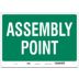 Evacuation Assembly Area & Area of Refuge Signs - Grainger Industrial ...