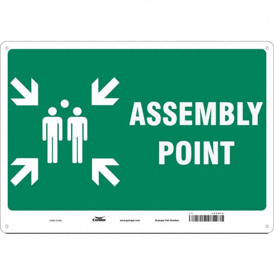 Aluminum, Mounting Holes Sign Mounting, Safety Sign - 485H75|485H75 ...