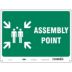 Evacuation Assembly Area & Area of Refuge Signs - Grainger Industrial ...