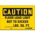 Load Capacity Signs - Grainger Industrial Supply