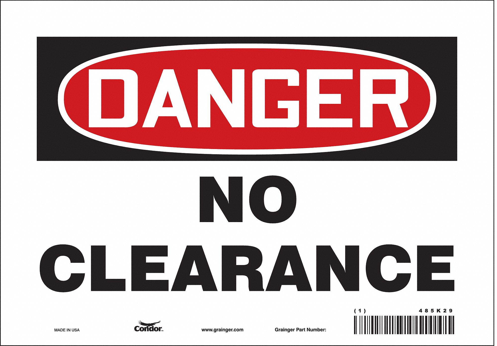 Vinyl, Adhesive Sign Mounting, Safety Sign - 485K29|485K29 - Grainger
