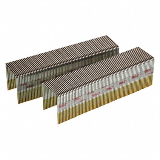 Staples, Staples, 16 ga Gauge, 1 1/4 in Length, Steel, Galvanized ...