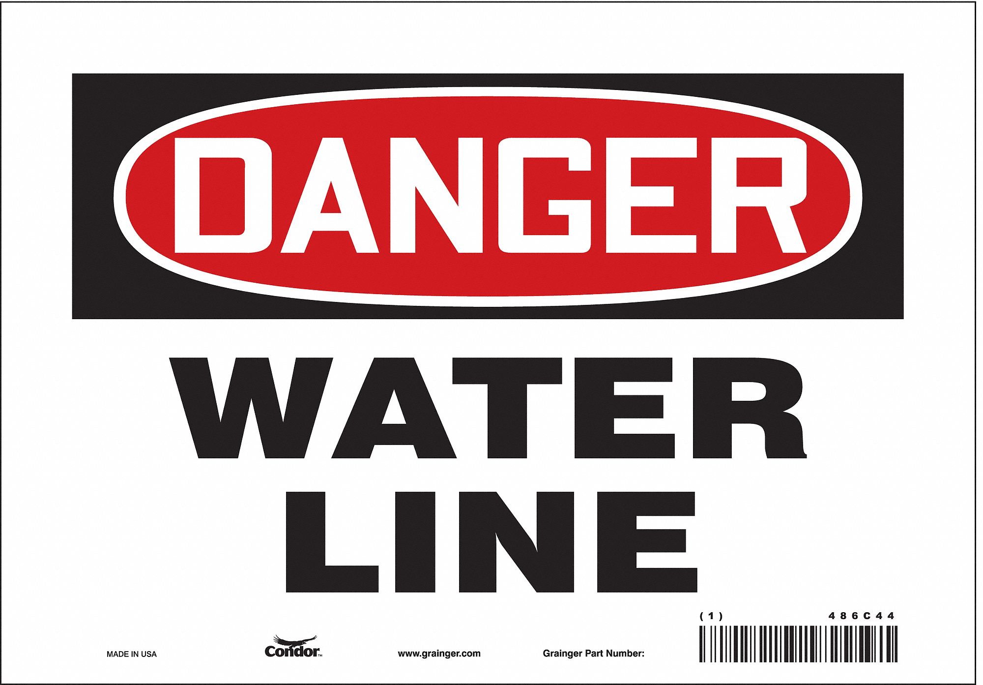Vinyl, Adhesive Sign Mounting, Safety Sign - 486C44|486C44 - Grainger