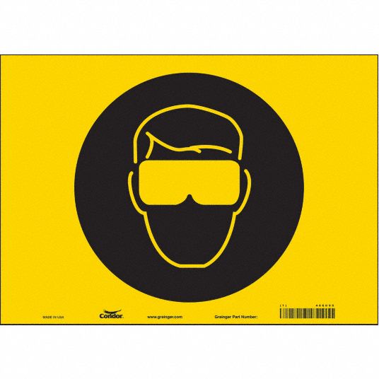 Vinyl, Adhesive Sign Mounting, Safety Sign - 486C95|486C95 - Grainger