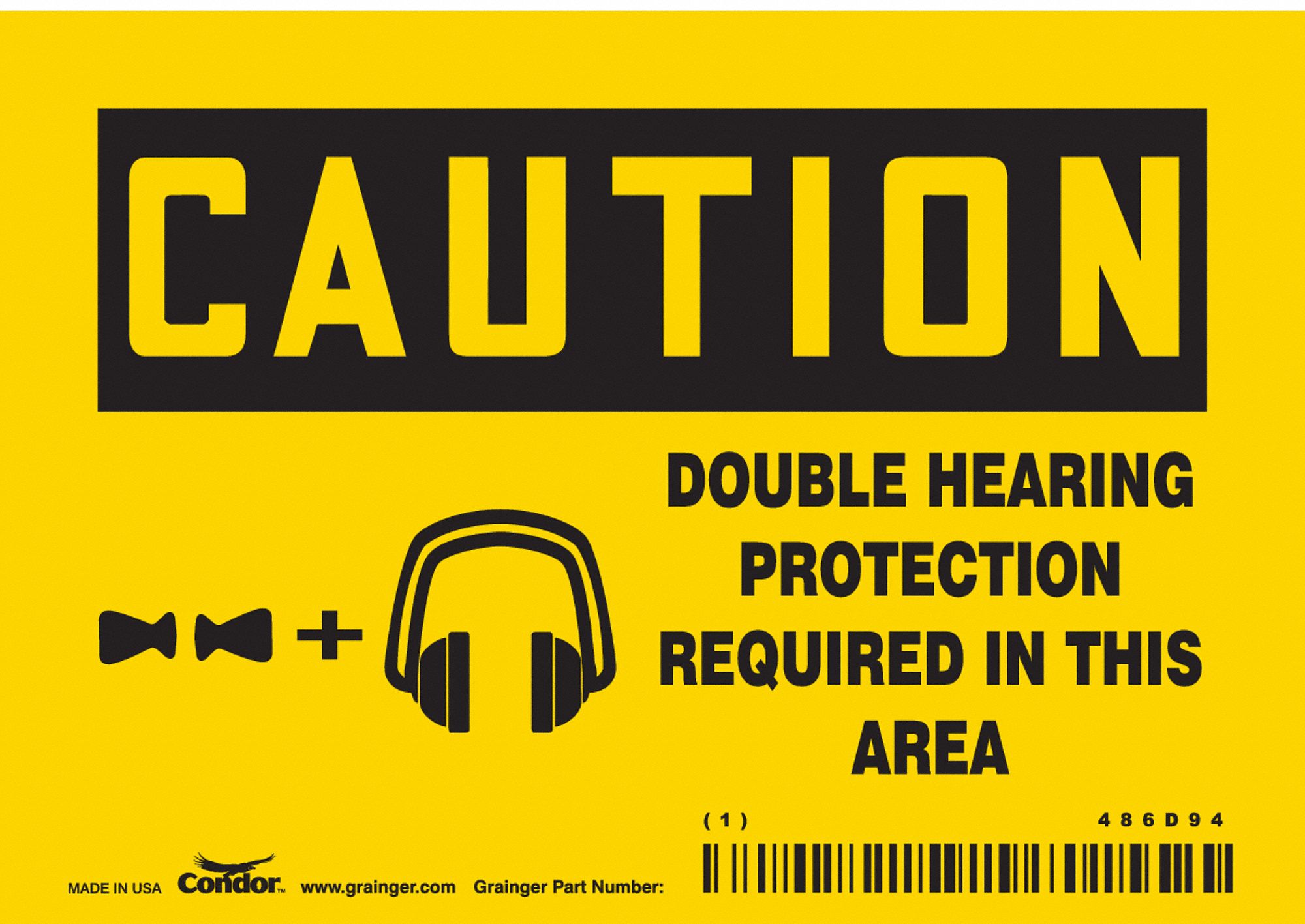 Vinyl, Adhesive Sign Mounting, Safety Sign - 486D94|486D94 - Grainger